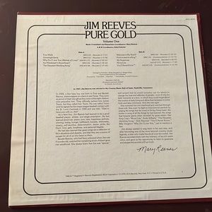 Other | Vintage Jim Reeves Pure Gold Lp Vinyl Record | Poshmark